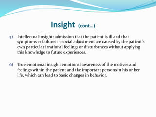 Mental state examination abstract thinking, insight and judgment | PPTX