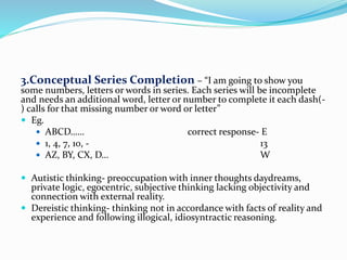 Mental state examination abstract thinking, insight and judgment | PPTX