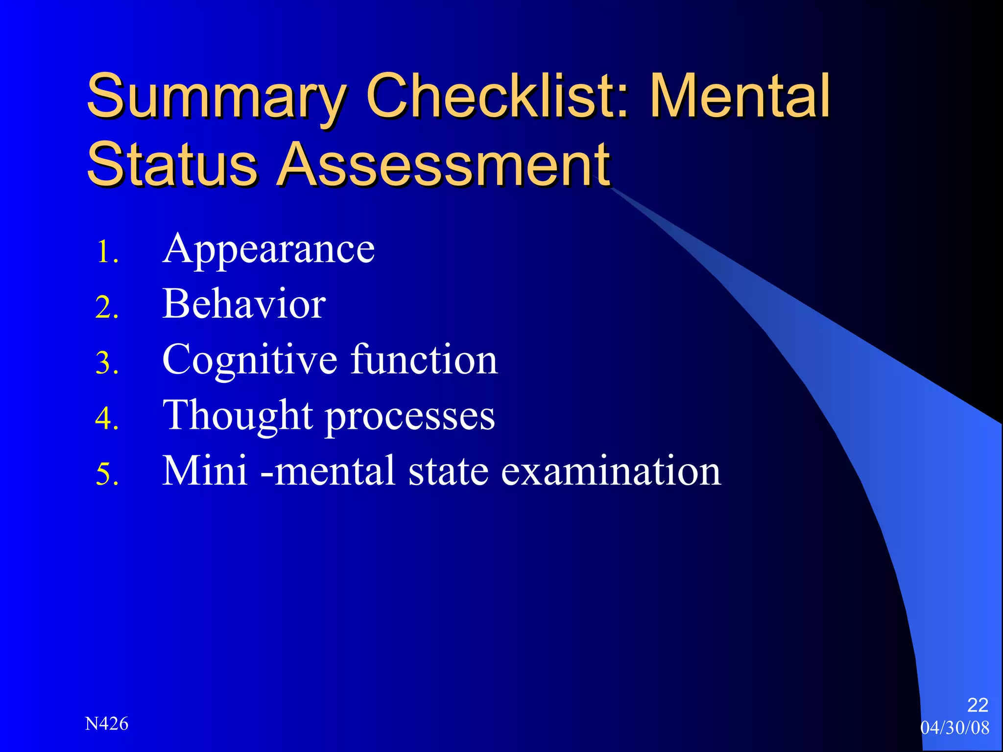 NurseReview.Org - Mental Status Assessment | PPT