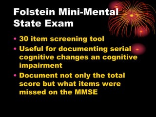 The Mental Status Exam (MSE) The Mental examination | PPT