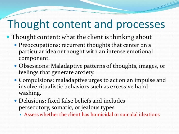 Mental Status Examination Mental Status Examination