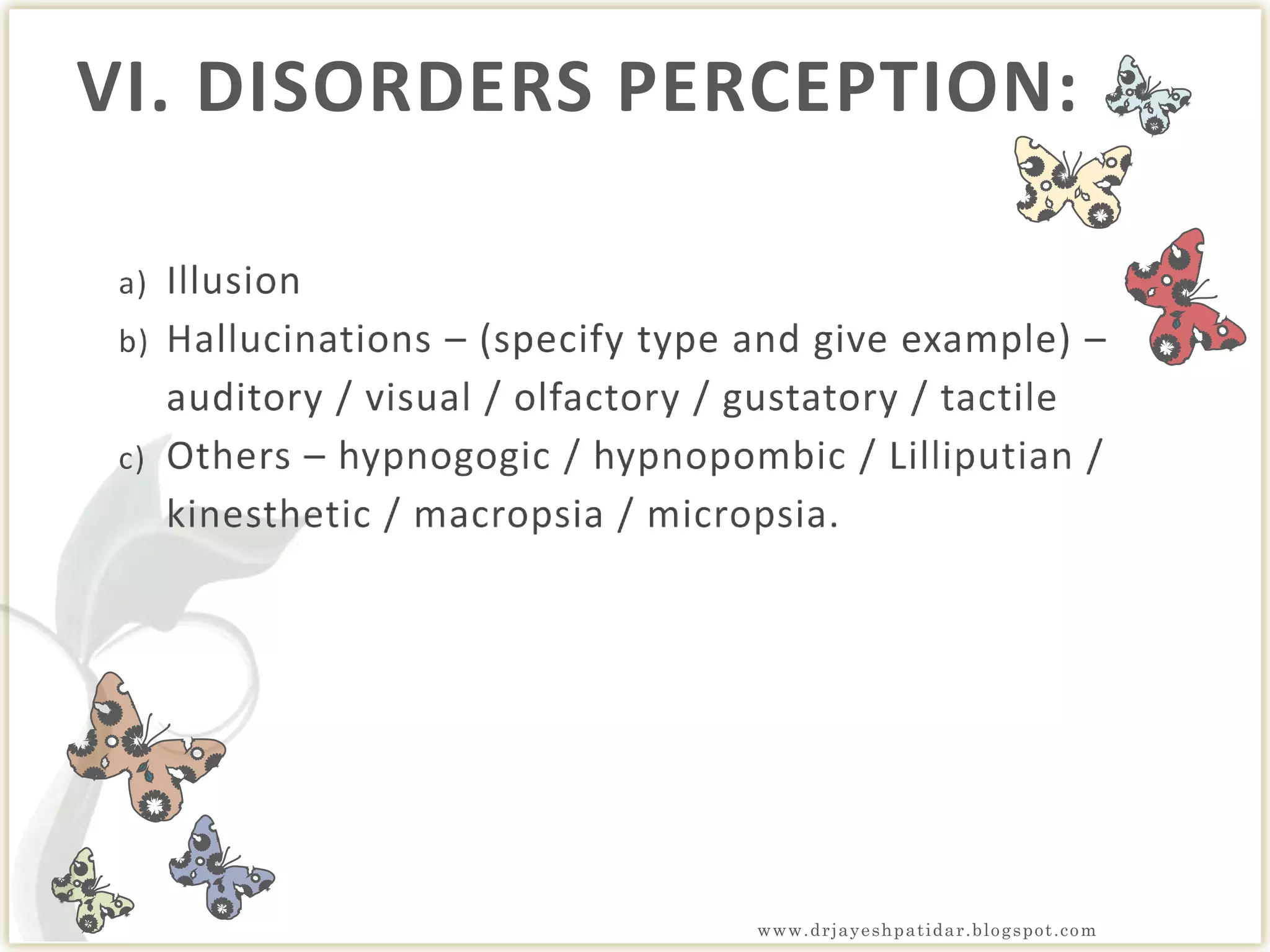 Mental status examination | PPSX