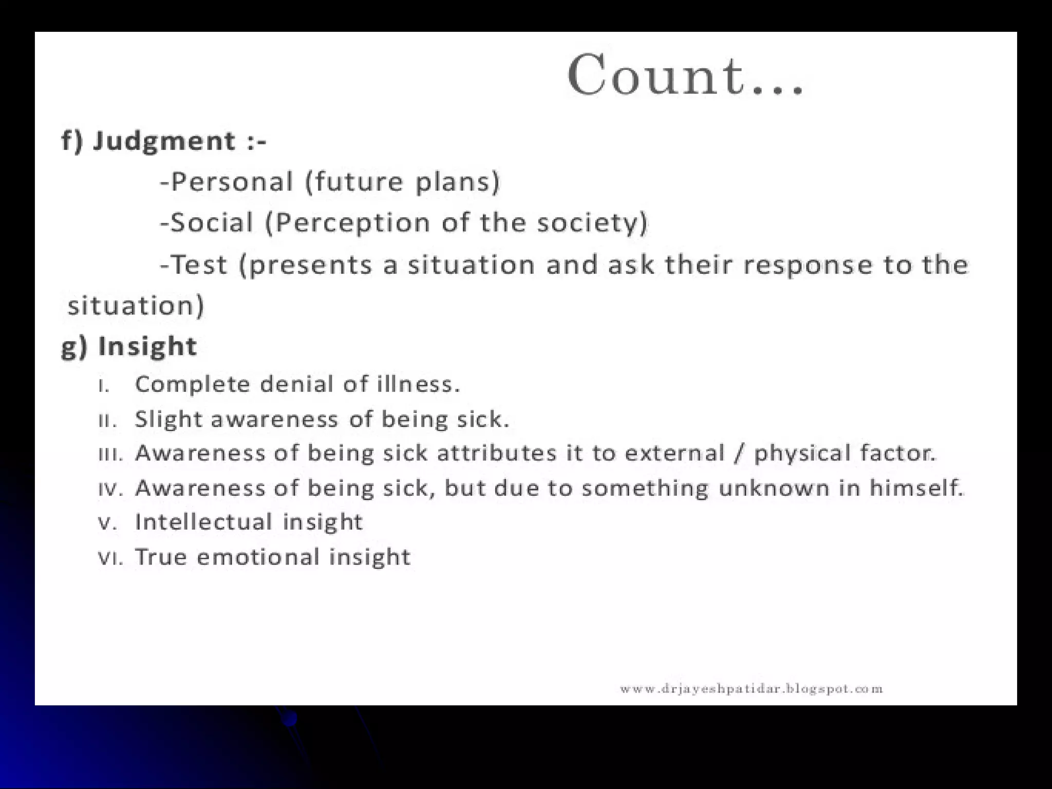 Mental status examination | PPT