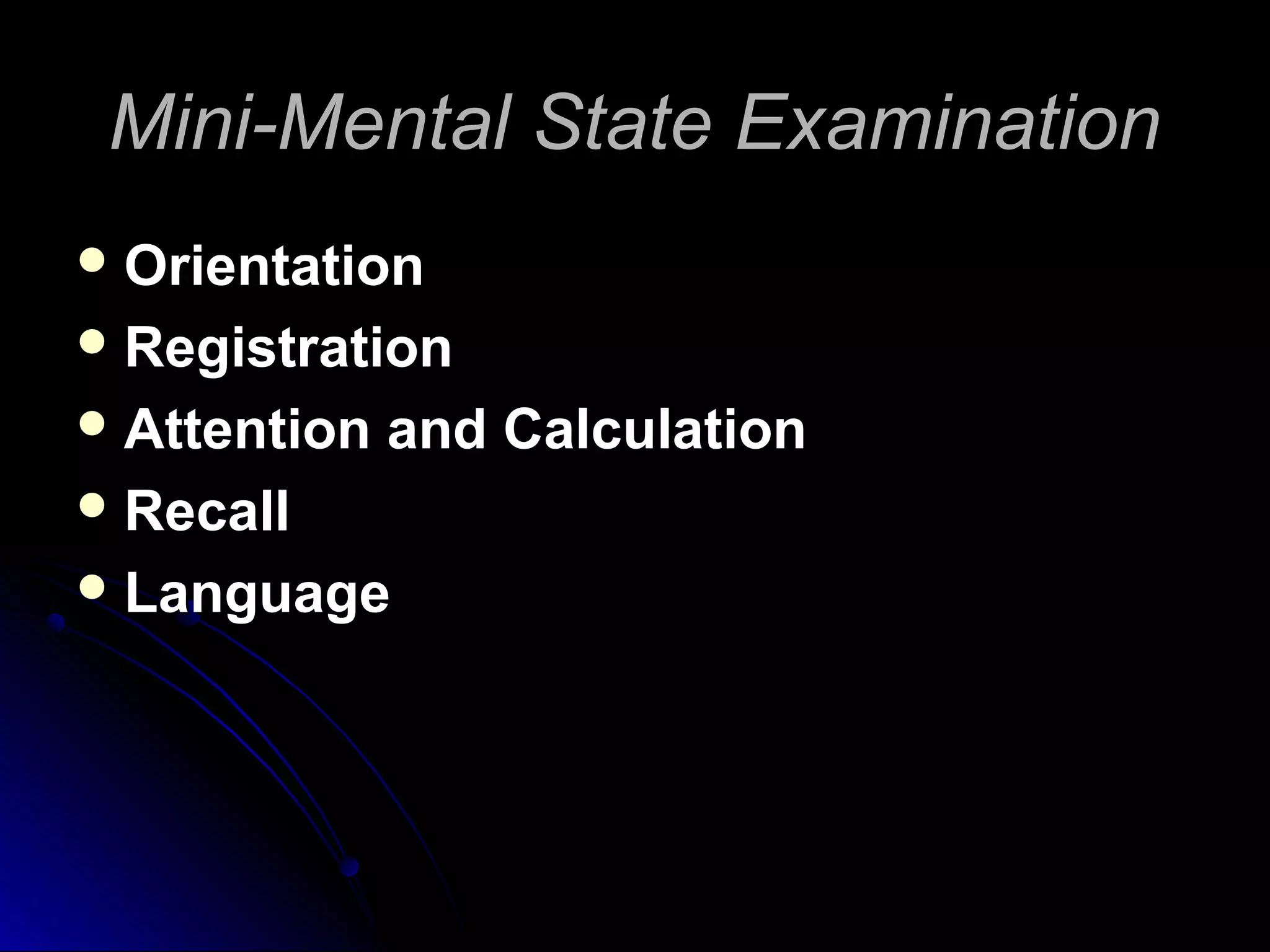 Mental status examination | PPT