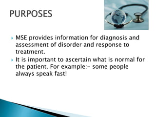 Mental status examination | PPTX