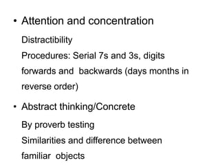 Mental status examination (1) converted | PPTX | Mental Health ...