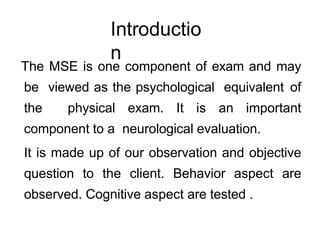 Mental status examination (1) converted | PPTX | Mental Health ...