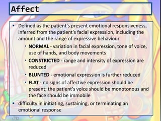 Mental Status Examination.ppt | Free Download