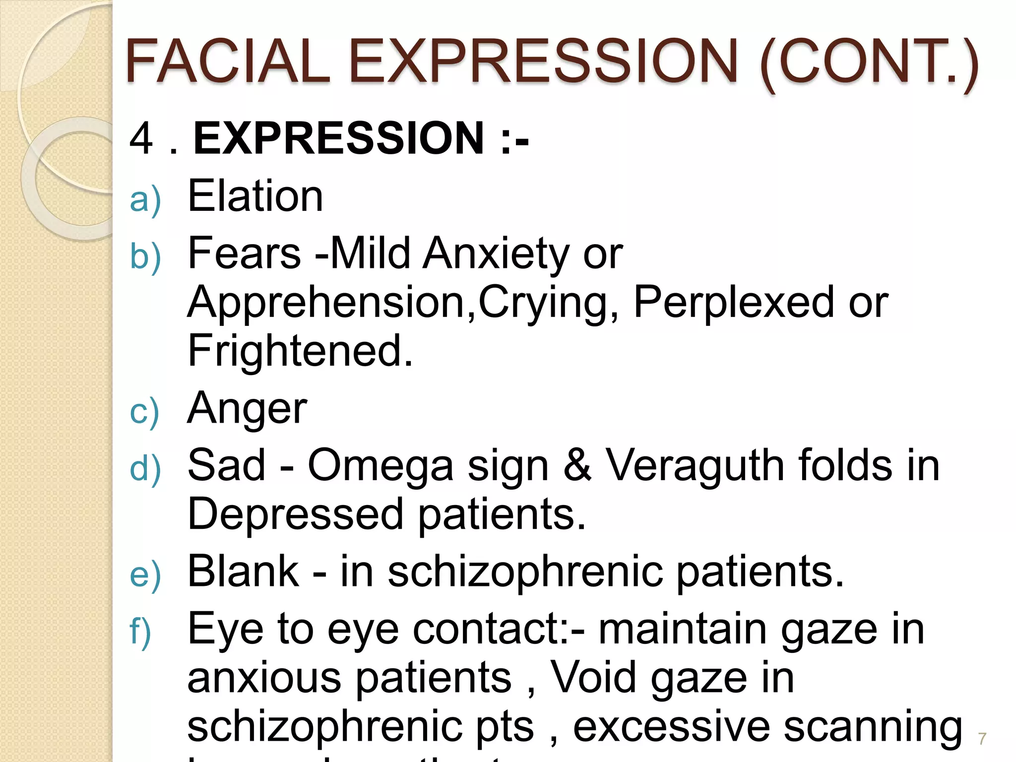 Mental status examination in Psychiatry | PPTX