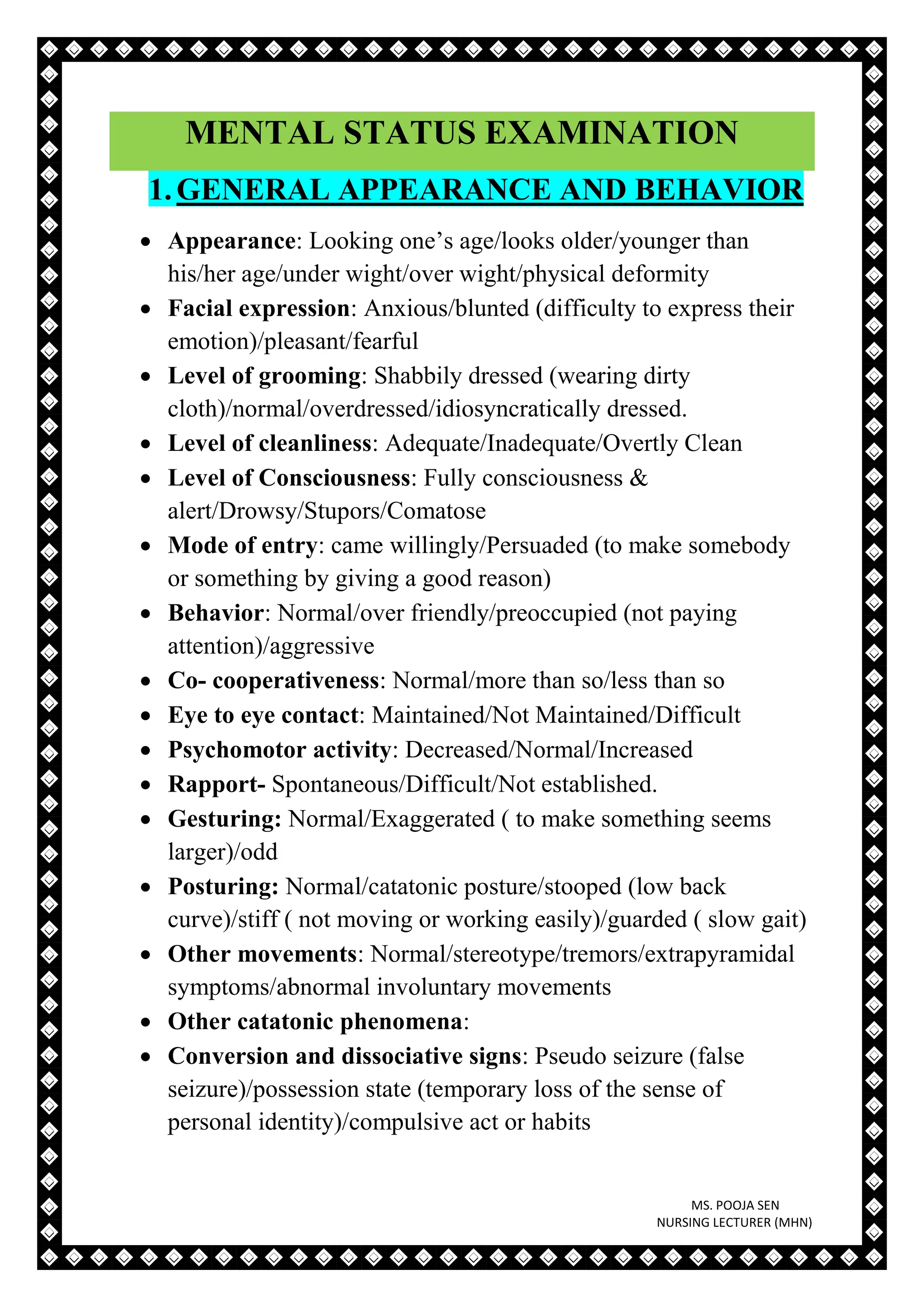 MENTAL STATUS EXAMINATION format.docx