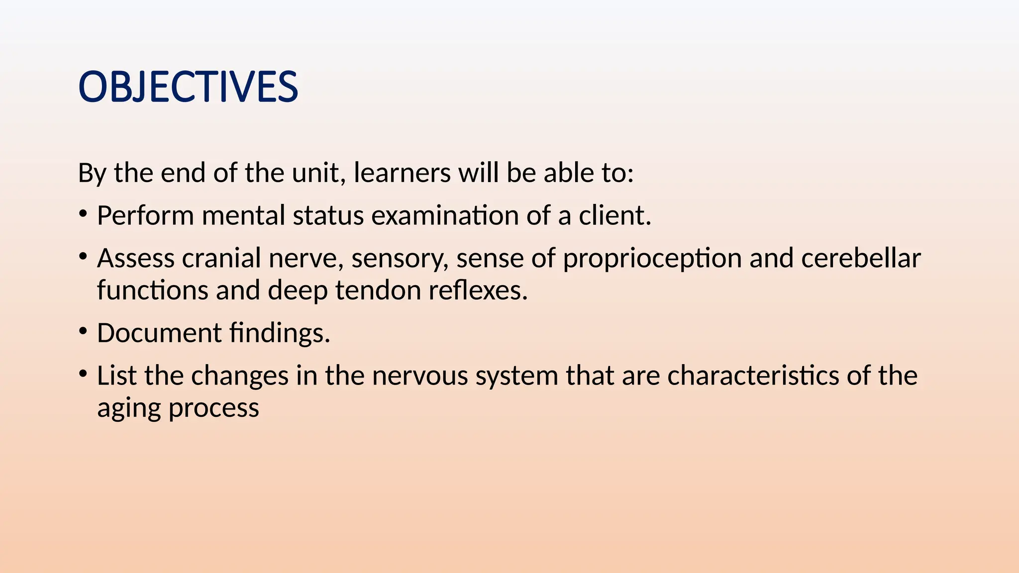 Mental Status & Sensory-Neuro System BSN Psychology | PPTX