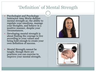 Building and Understanding Mental Strength | PPTX