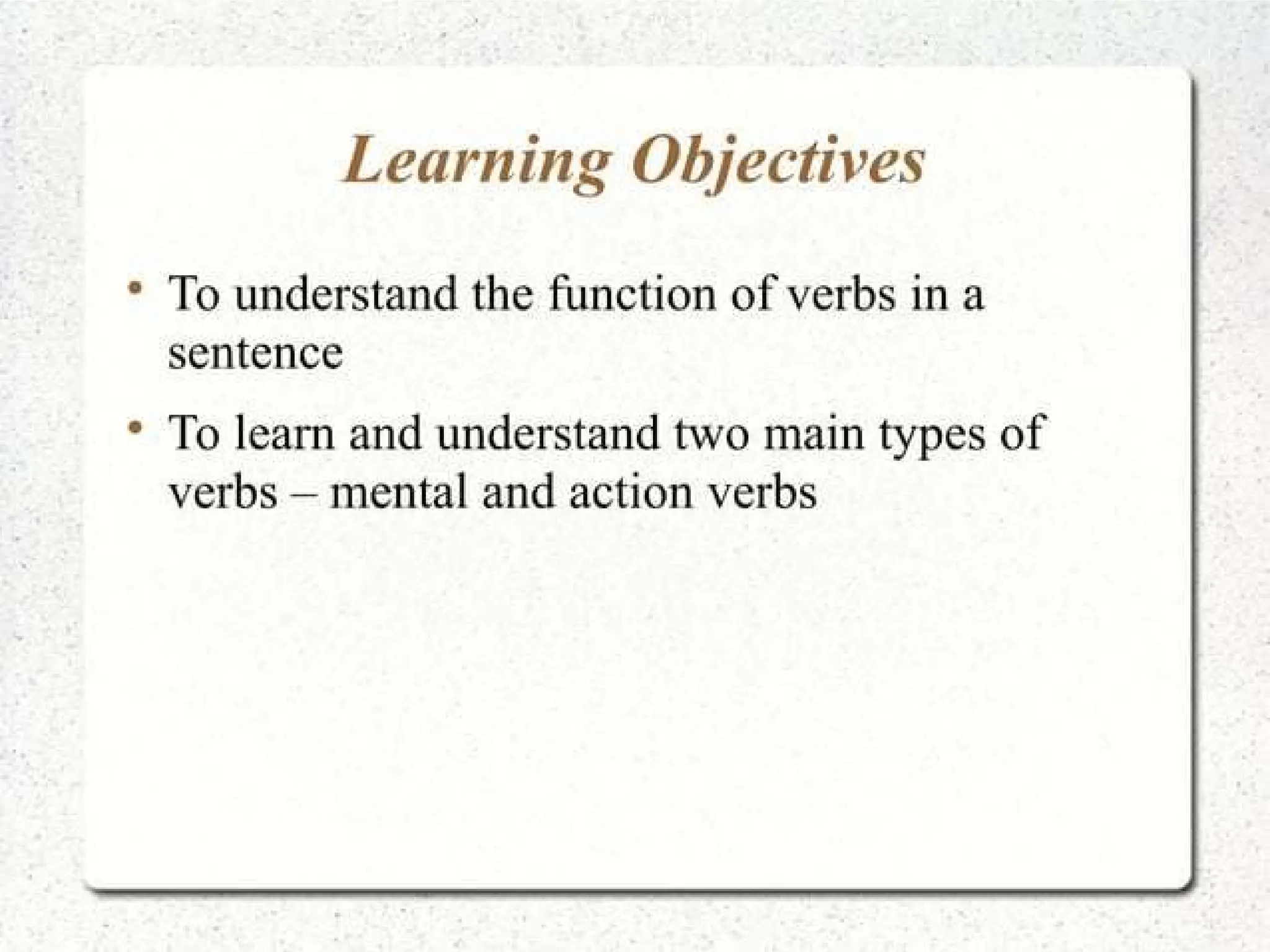 Mental Verb dan action verb Jaya untuk pembelajaran kelas | PPT