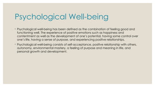mental wellness and scope to management | PPTX