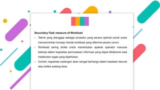 Mental workload and situation awareness | PPT | Free Download