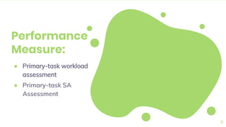 Mental workload and situation awareness | PPTX