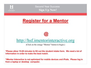 Mentee Info Packet | PPTX