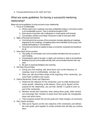 Mentee training guide | DOCX