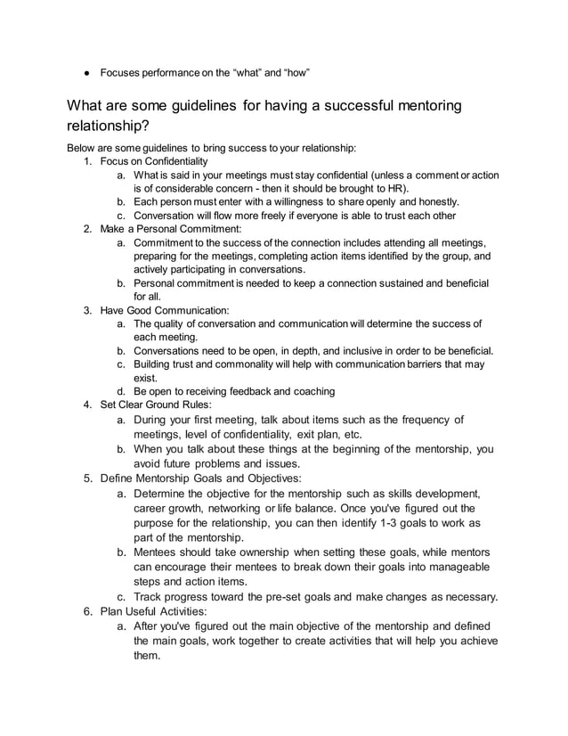 Mentee training guide | PDF