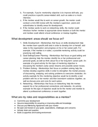 Mentee training guide | DOCX