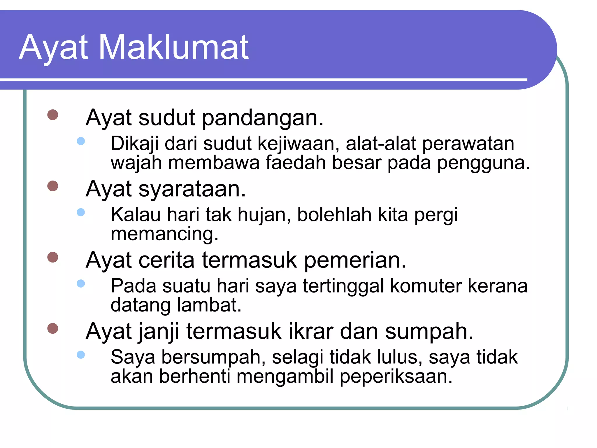Menterjemah fungsi ayat | PPT