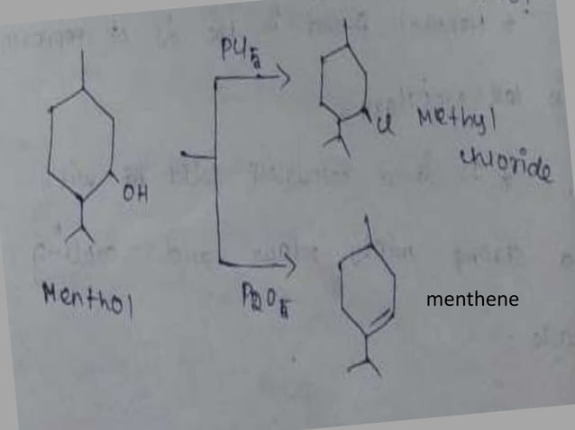 Menthol | PPTX | Chemistry | Science
