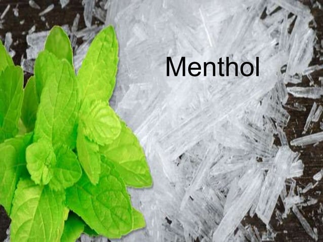 Menthol | PPTX | Chemistry | Science