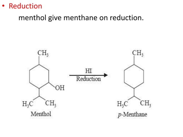 Menthol | PPTX | Chemistry | Science