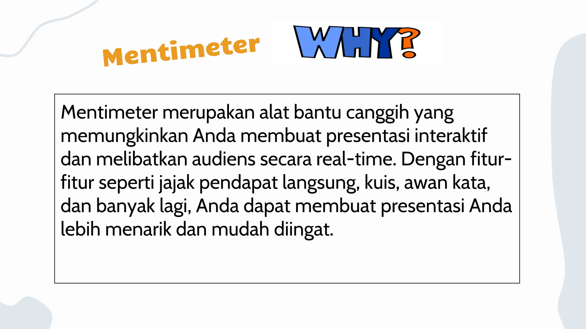 Bagaimana menggunakan aplikasi mentimeter untuk pembelajaran | PDF