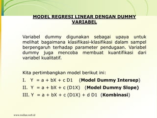 Mentkuan 8 dummmyvaribel | PPTX