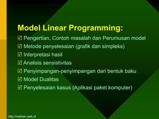 Mentkuan10linierprograming | PPTX