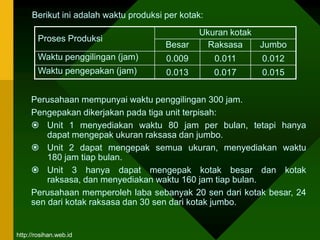 Mentkuan10linierprograming | PPTX