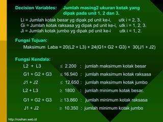Mentkuan10linierprograming | PPTX