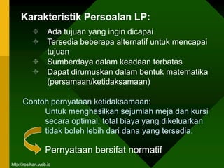 Mentkuan10linierprograming | PPTX