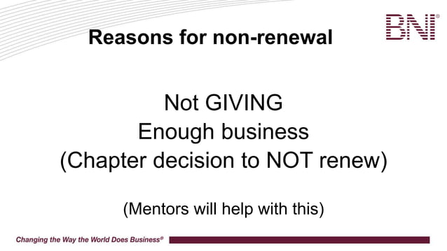 BNI Manitoba Training for Mentors and Mentor Co-Odinators | PPTX ...