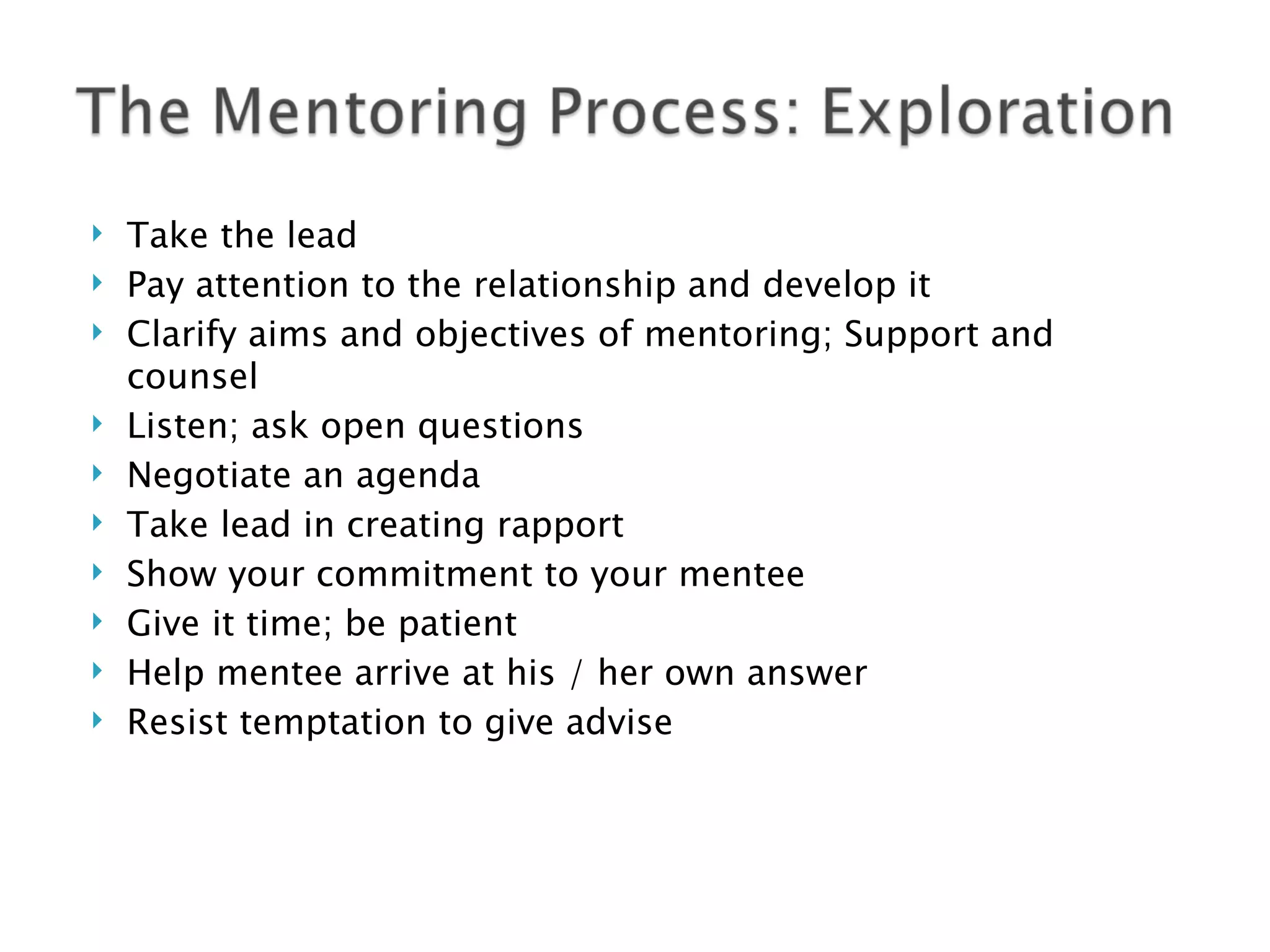 A Simple Guide for Mentoring | PPT