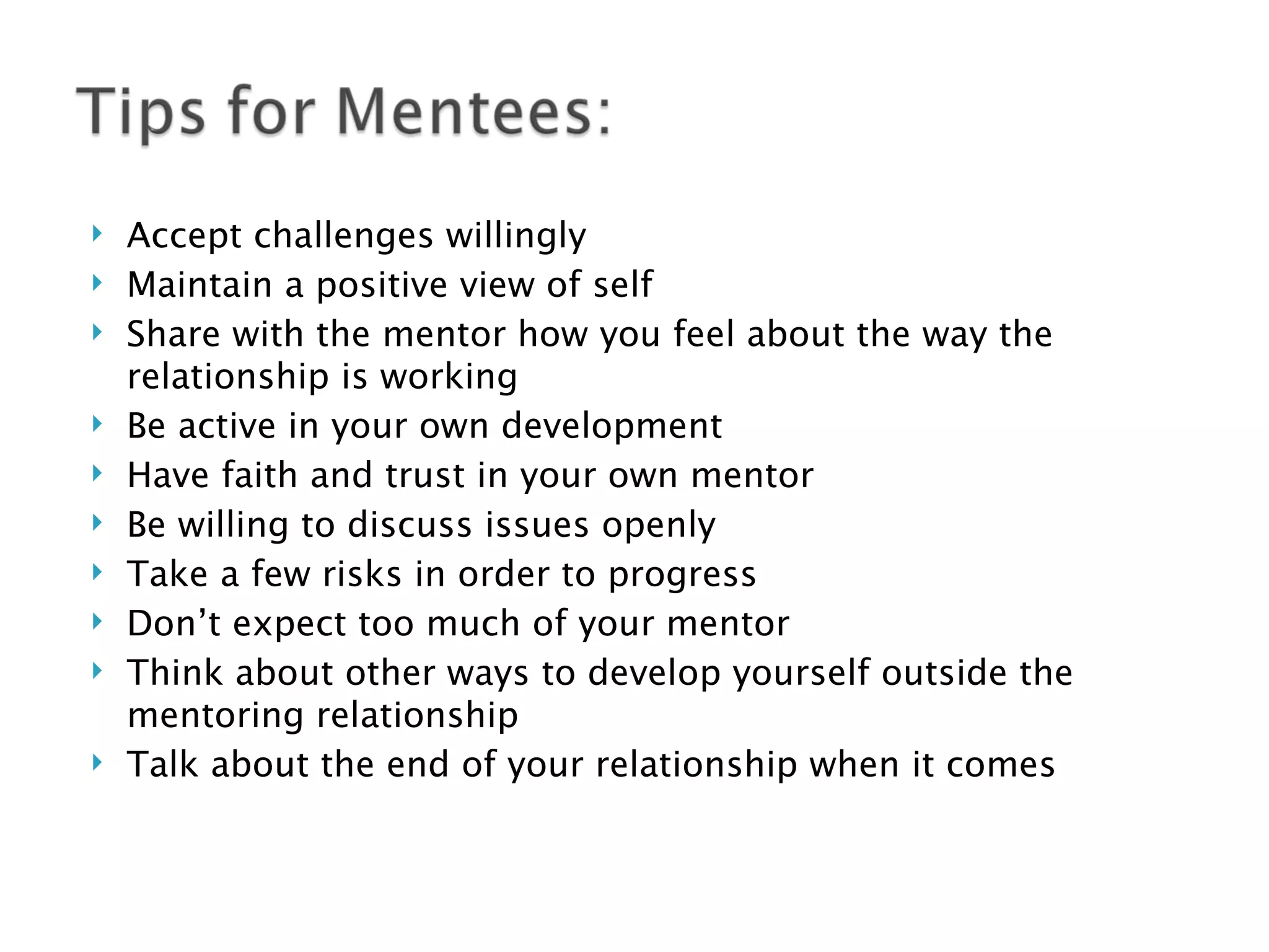 A Simple Guide for Mentoring | PPT