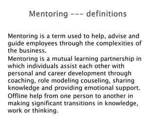 A Simple Guide for Mentoring | PPT