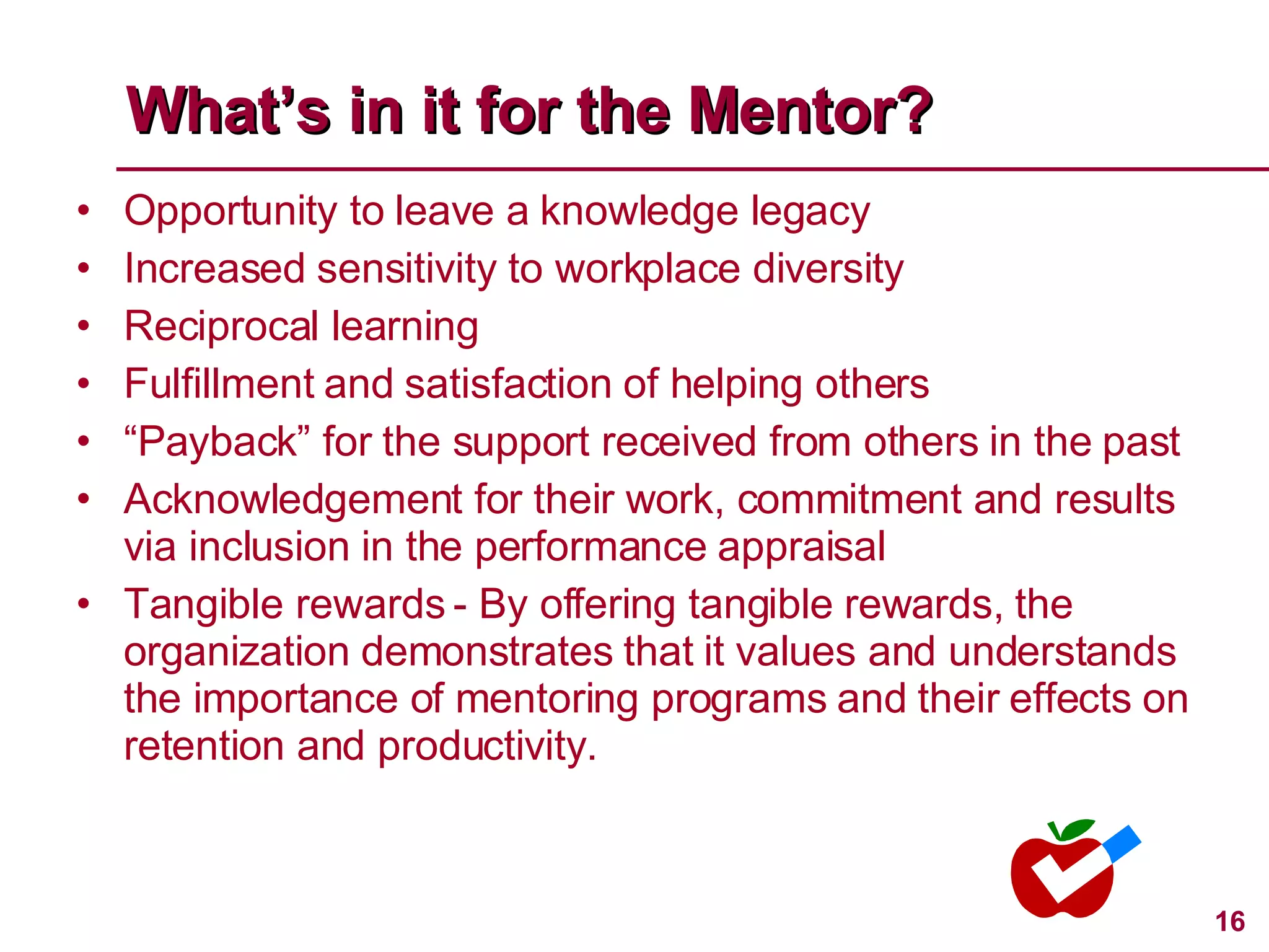 Launching an Effective Mentoring Program | PPT