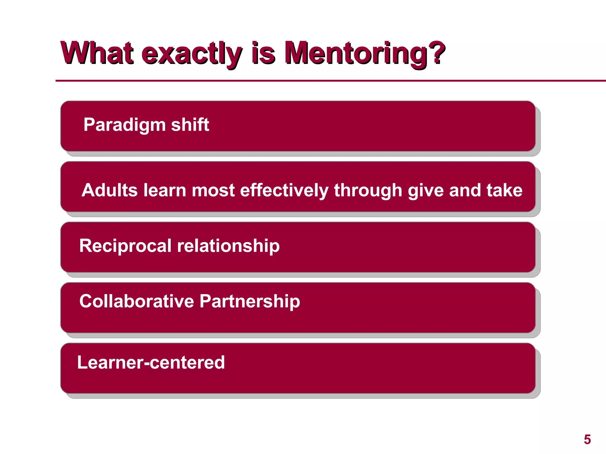 Launching an Effective Mentoring Program | PPT