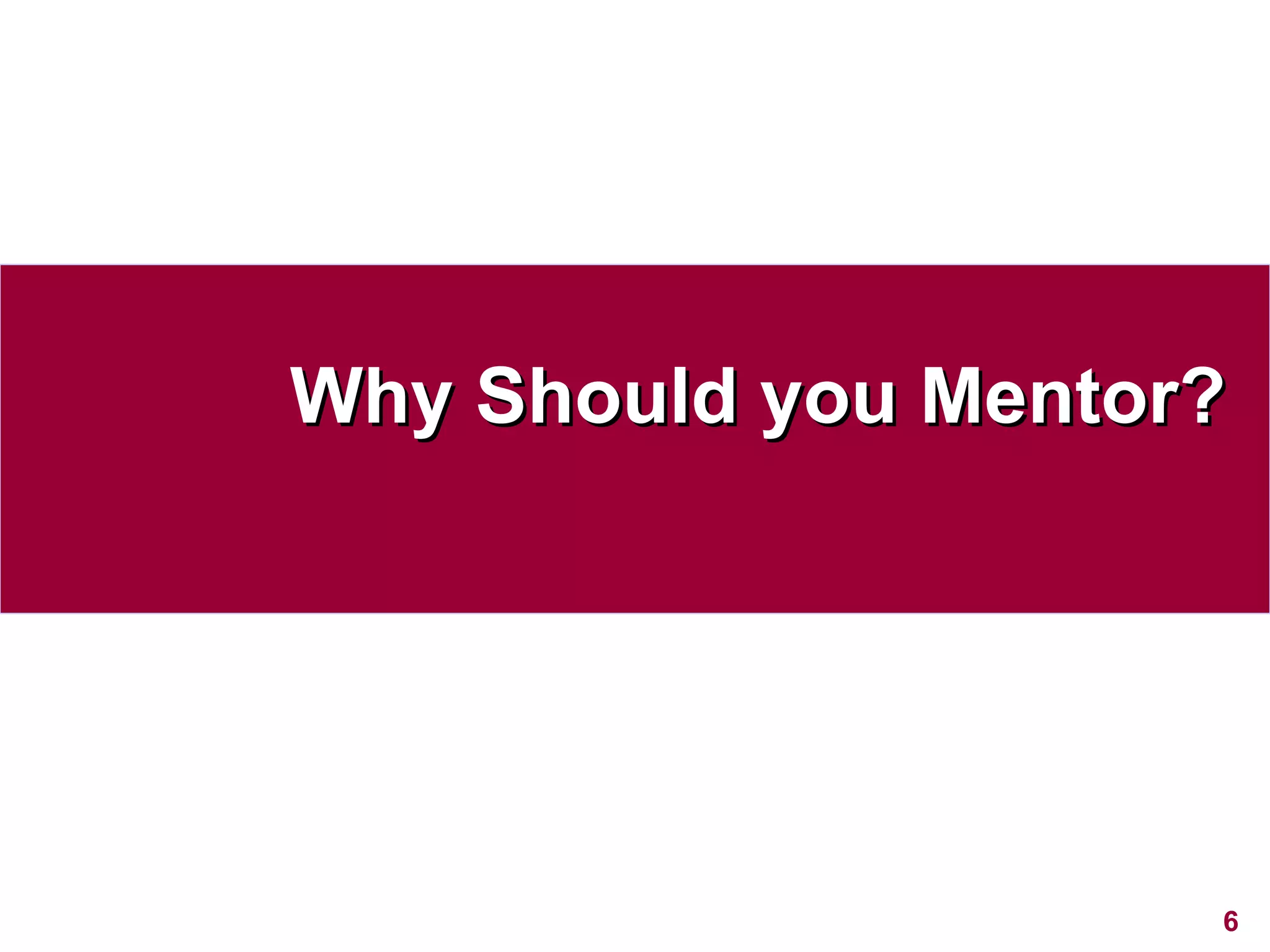 Launching an Effective Mentoring Program | PPT