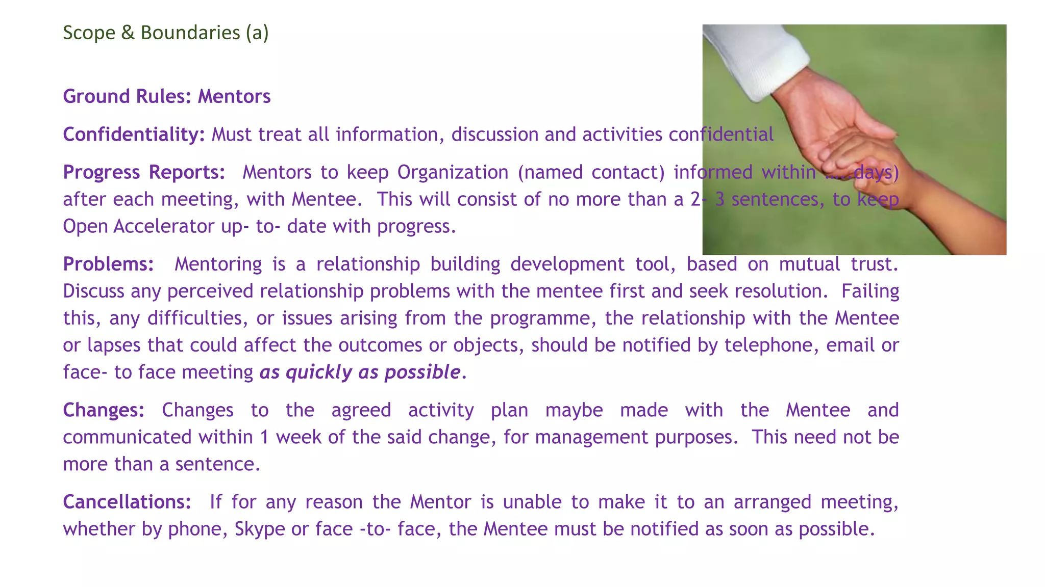 A Framework for Mentoring Entrepreneurs | PPTX