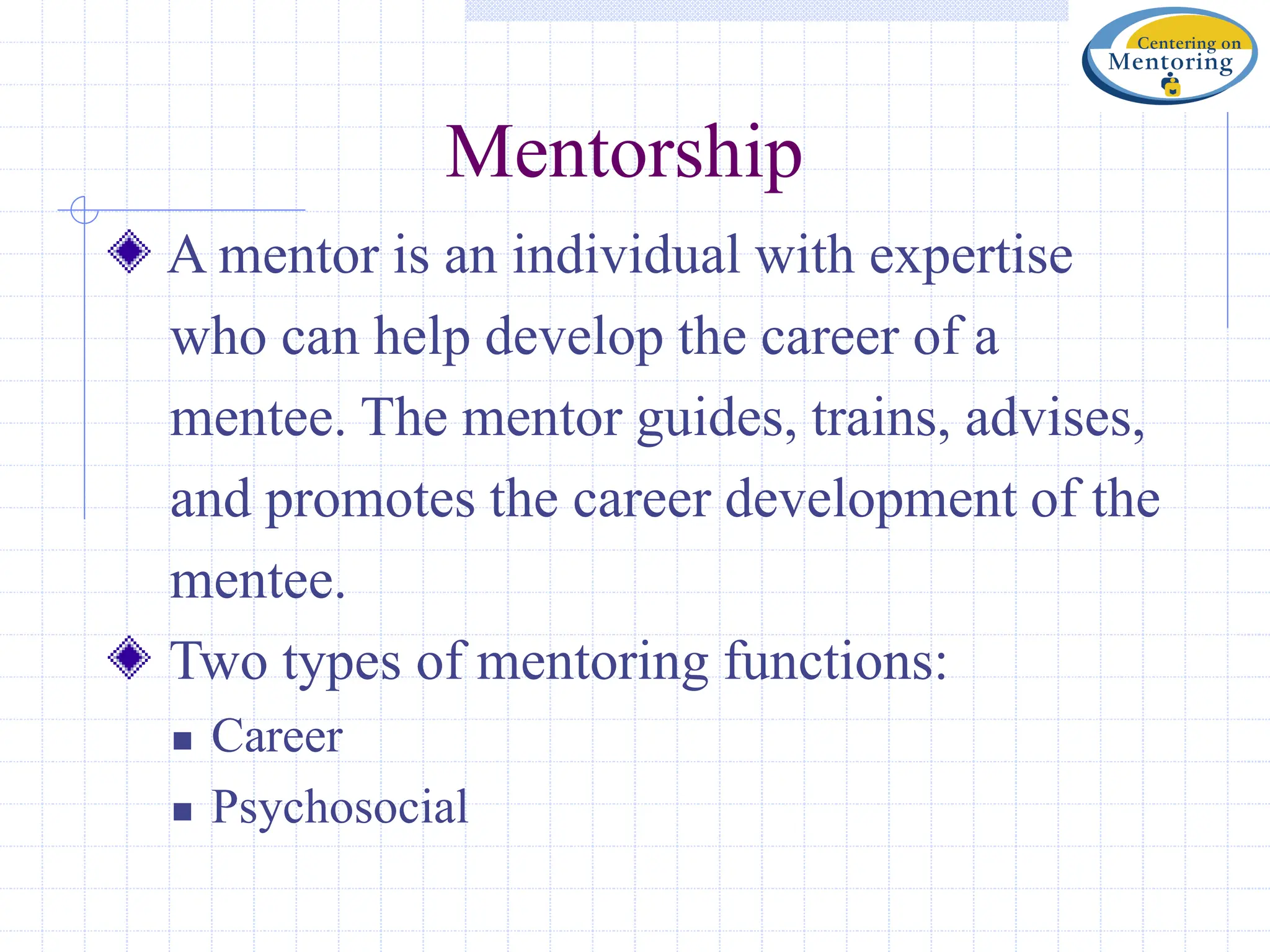 mentoring programs and roles of mentors & mentee.ppt