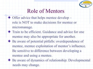 mentoring programs and roles of mentors & mentee.ppt