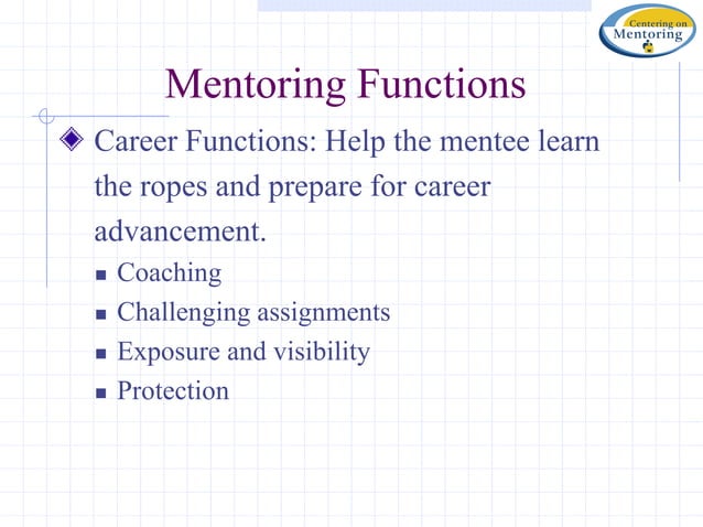 mentoring programs and roles of mentors & mentee.ppt