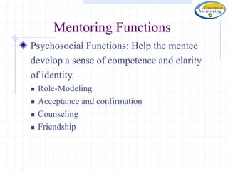 mentoring programs and roles of mentors & mentee.ppt