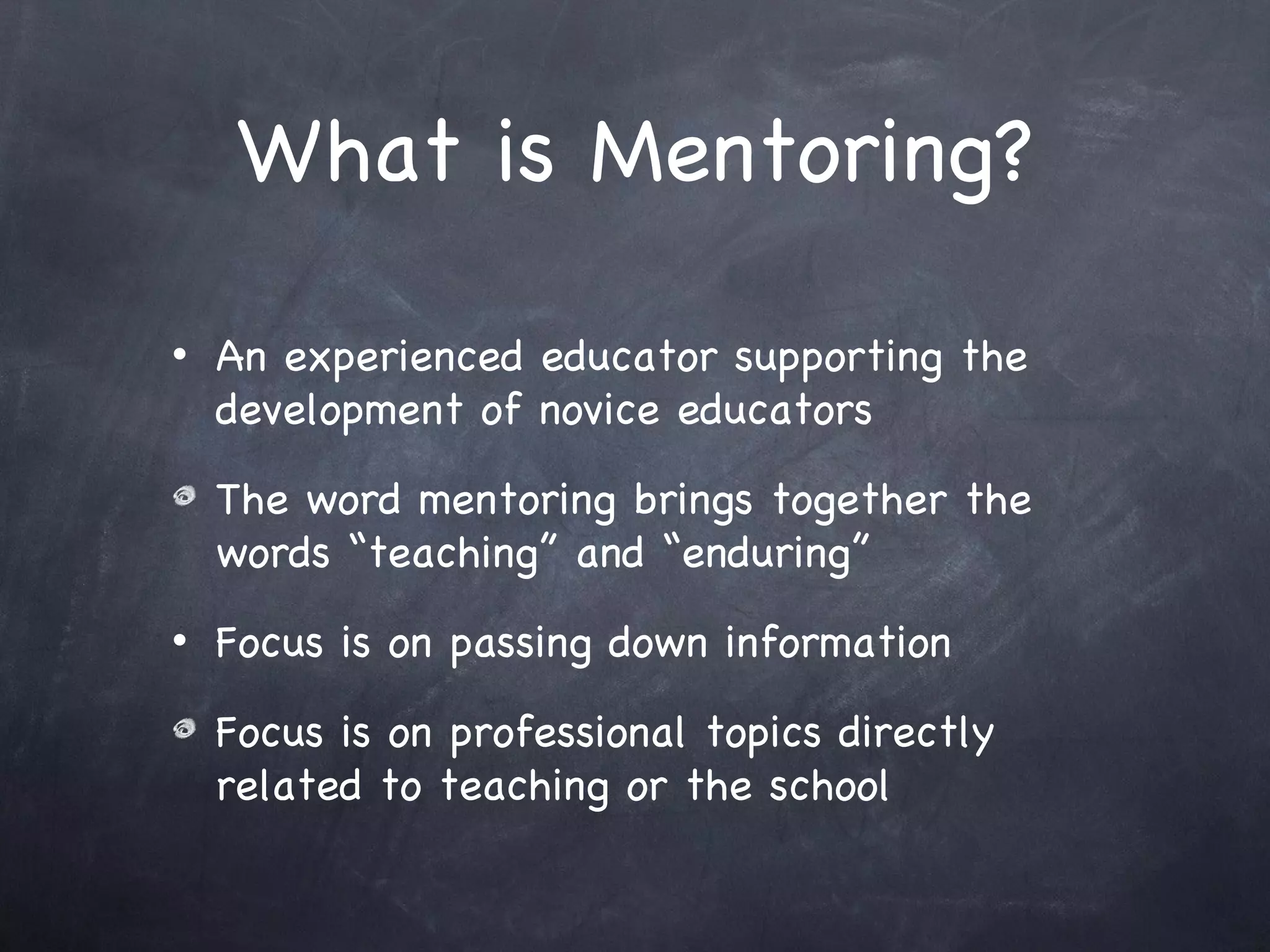 Mentoring & Induction | PPT