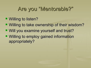 Mentoring | PPT