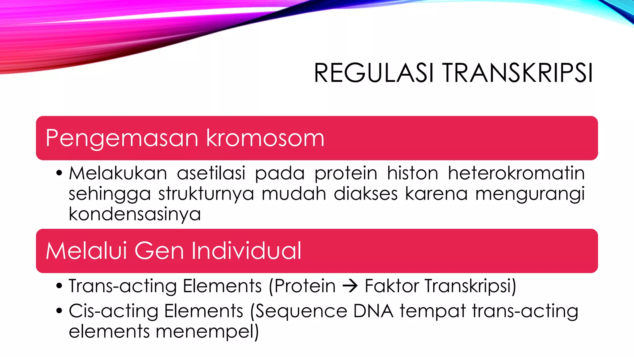 C18 Regulasi Ekspresi Gen | PDF