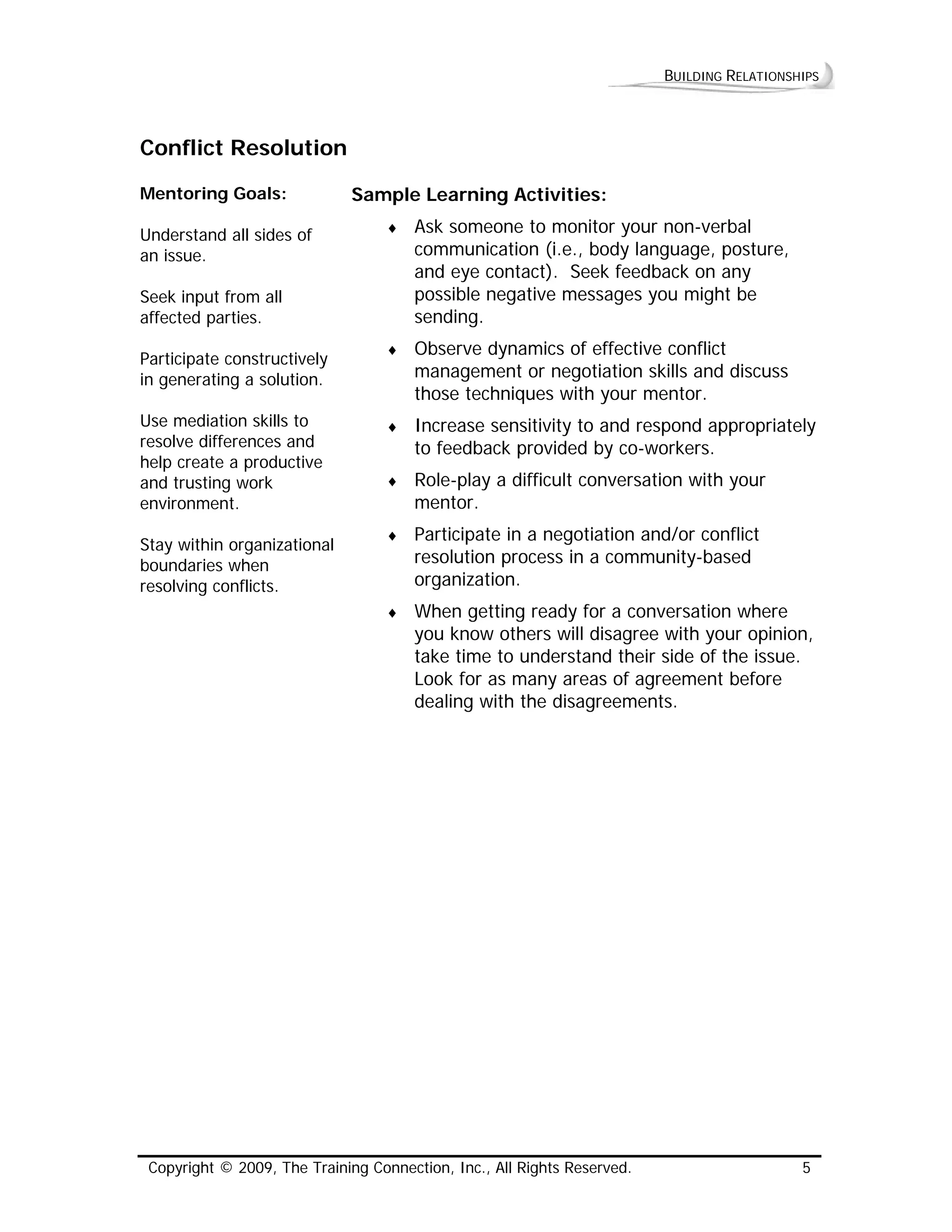 Mentoring action plan_workbook | PDF